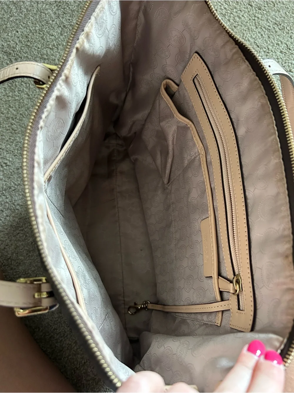 Michael Kors | Bags | Michael Kors Brown Mk Monogram Tote | Poshmark